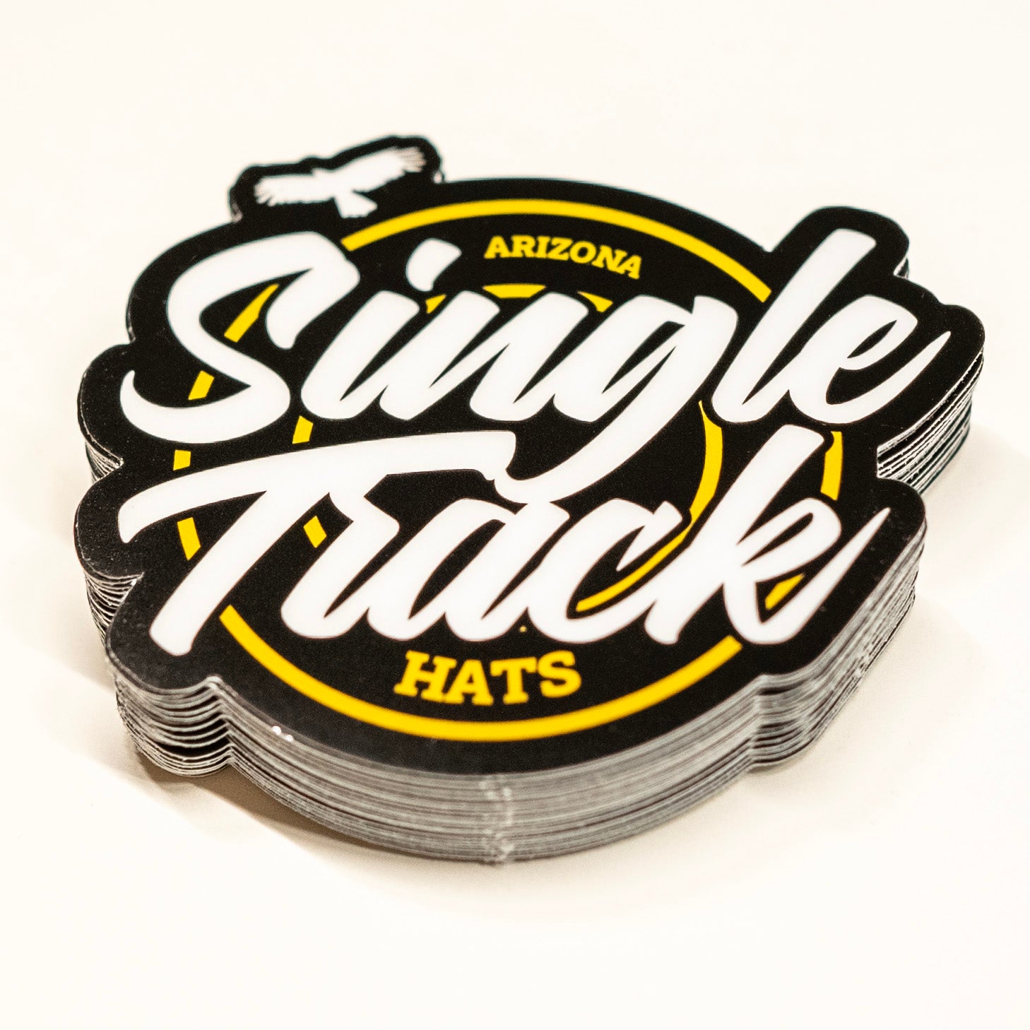 Clear Die Cut Stickers – Single Track Hats